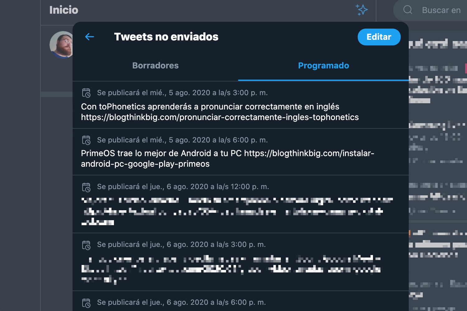 Cómo programar tweets en Twitter sin salir de la app oficial