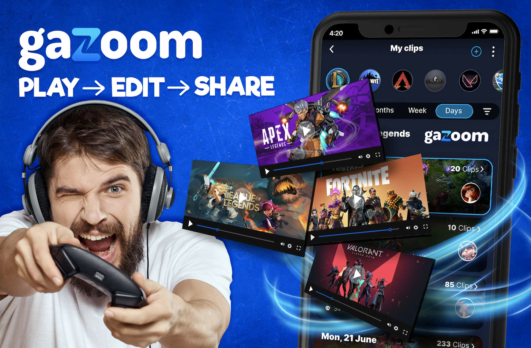 Captura tus mejores jugadas y compártelas en Gazoom, la revolucionaria ...